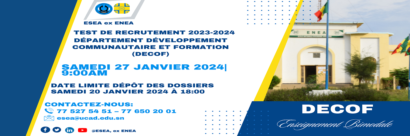 Bienvenue sur ESEA | Ecole Supérieure d'Economie Appliquée | ESEA | Ecole Supérieure d'Economie ...